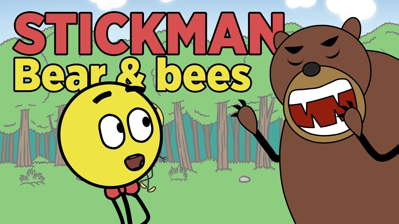 Stickman, Bear and Bees - YouTube
