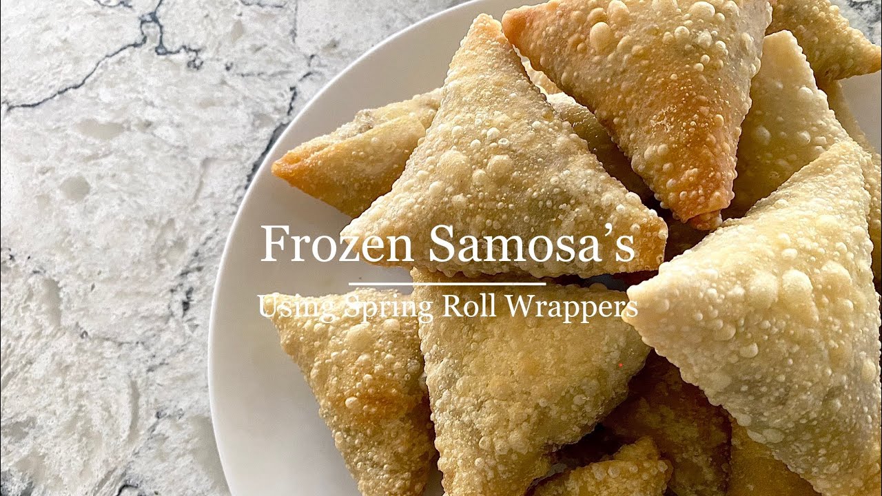 Making Frozen Samosa’s Using Spring Roll Wrappers | Ramadan Meal Prep ...