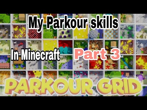 Minecraft Parkour Grid | My Parkour Skills In Minecraft (Part 3 ...