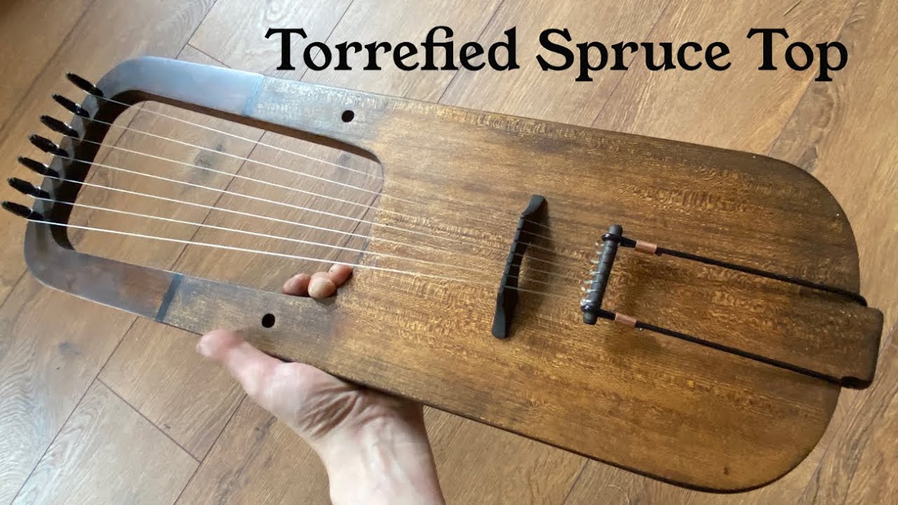 7 String Lyre Viking/Kravik Lyre with Torrefied Sitka Spruce top. - YouTube