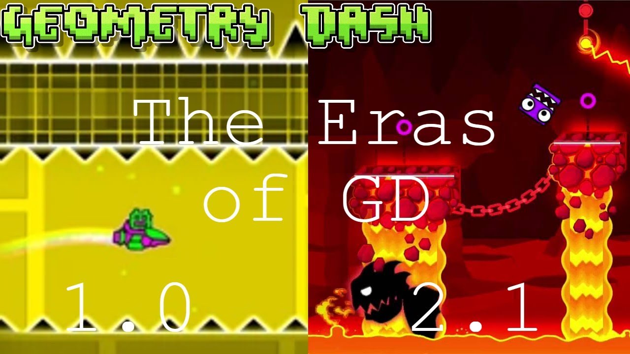 (History of GD) Geometry Dash 2.11 -- "The Eras of GD" by TomekD - YouTube