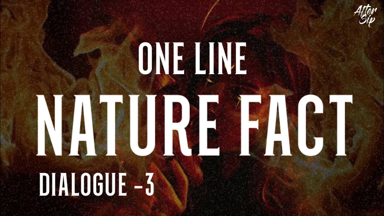 ONE LINE NATURE FACT| DIALOGUE-3 - YouTube