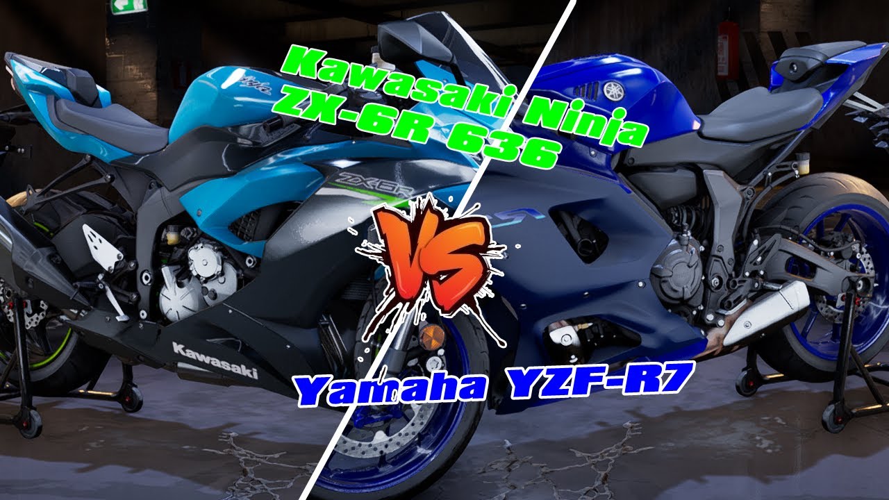 Tes Speed Ninja ZX-6R 636 vs Yamaha YZF-R7 - YouTube