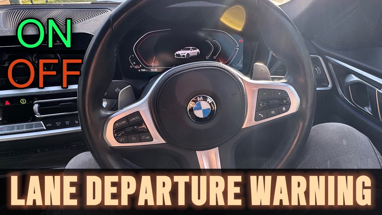2022 BMW 4 SERIES - How to Turn ON/OFF the Lane Departure Warning - YouTube