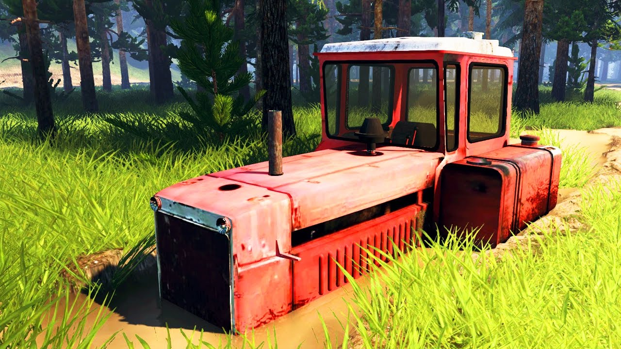 SpinTires 03.03.16 | Crawler DT-75 Tractor - YouTube