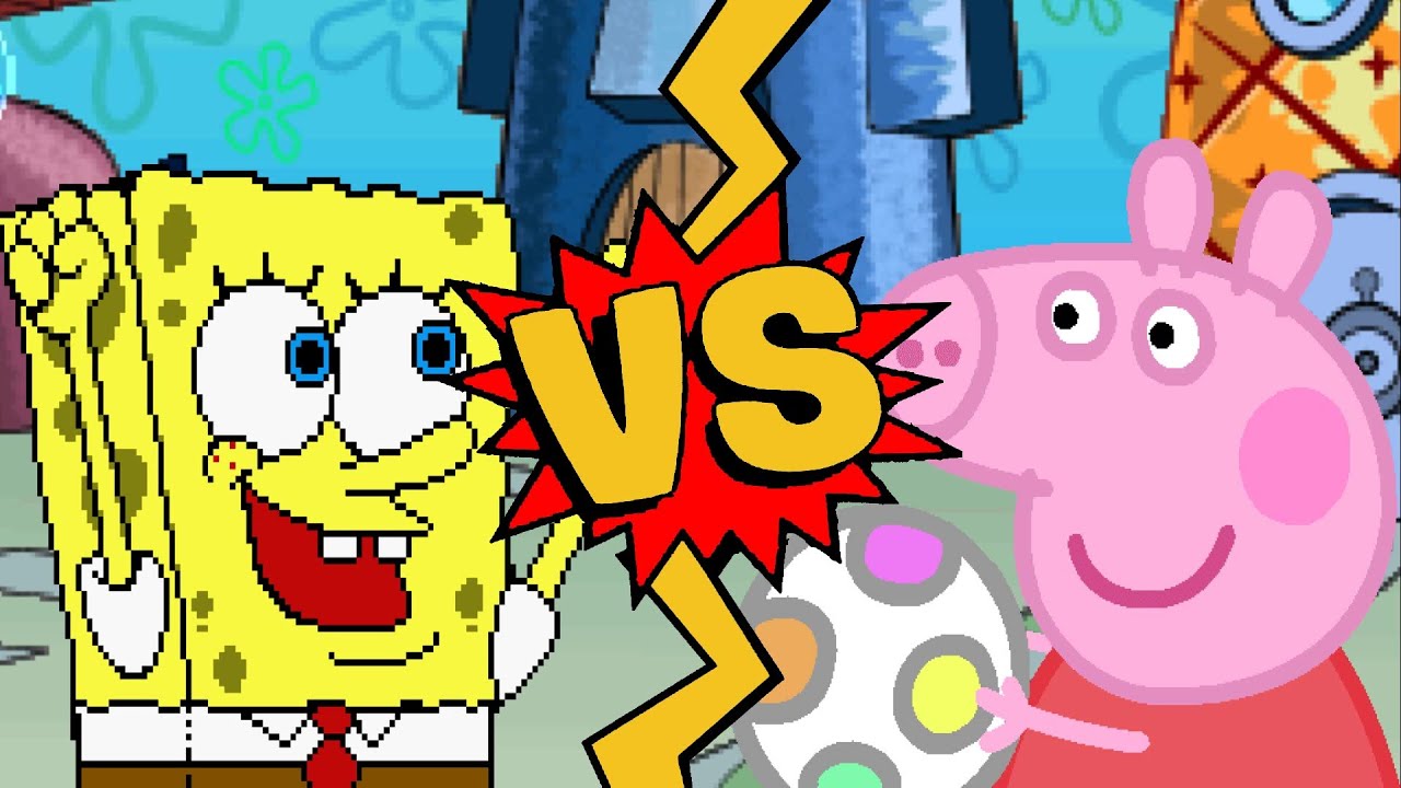 M.U.G.E.N Battles | SpongeBob SquarePants vs Peppa Pig - YouTube