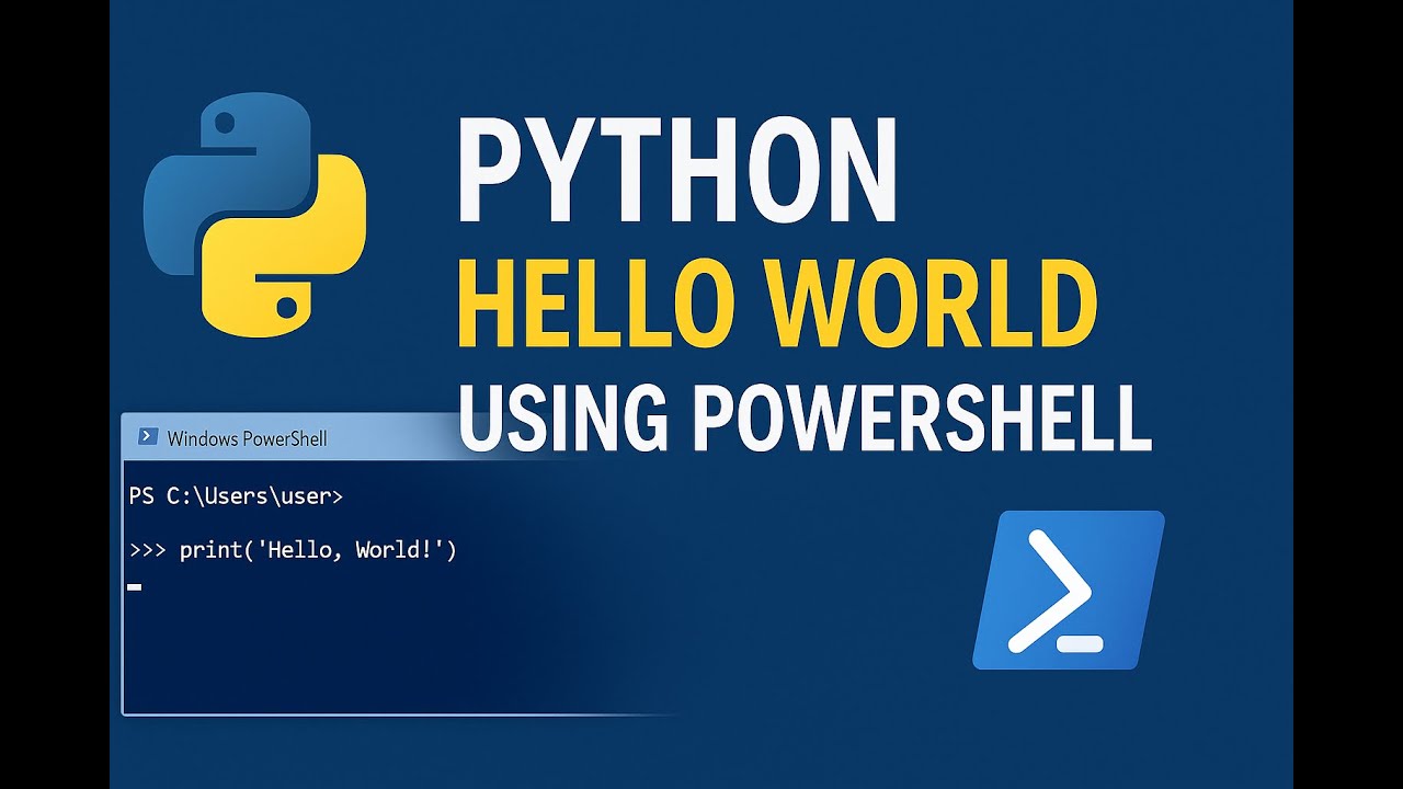 Python Hello World Using Powershell - YouTube