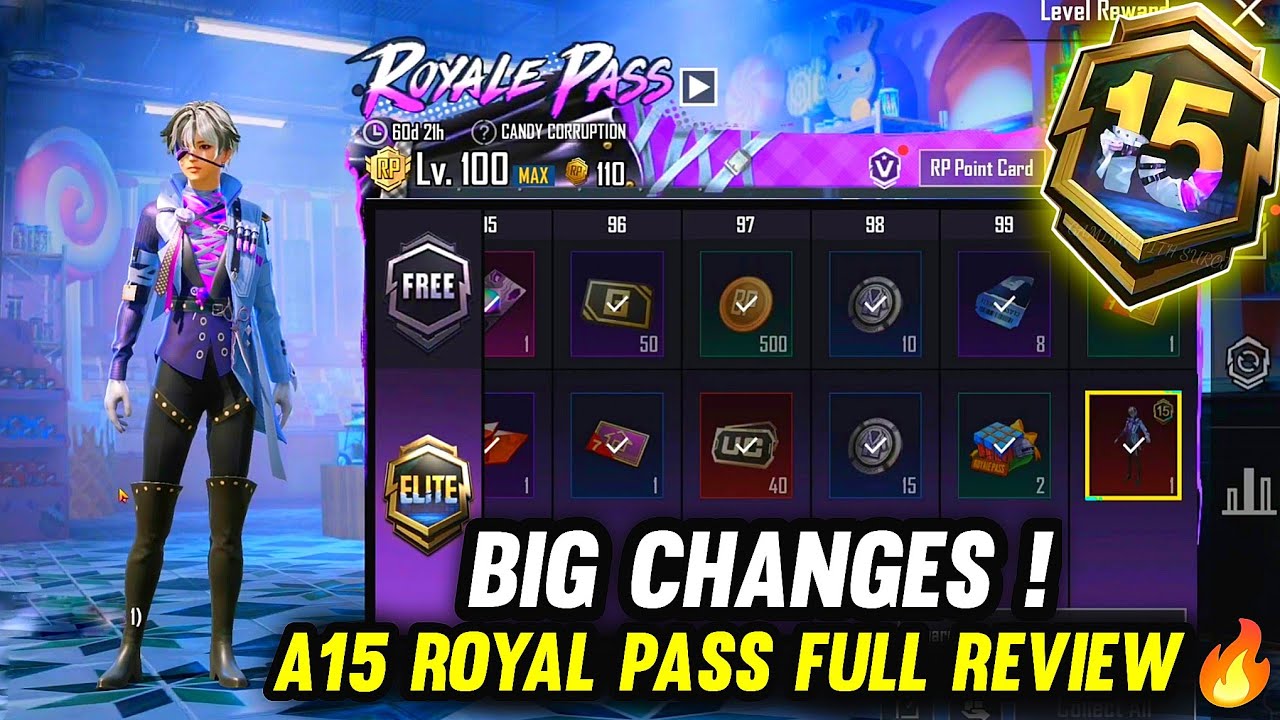 A15 ROYAL PASS BIG CHANGES | BGMI NEXT ROYAL PASS REVIEW | A15 ROYAL ...