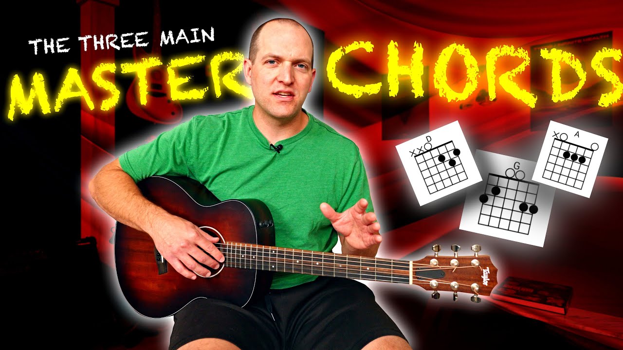 Three Main MASTER CHORDS: the G, D, A chords - YouTube