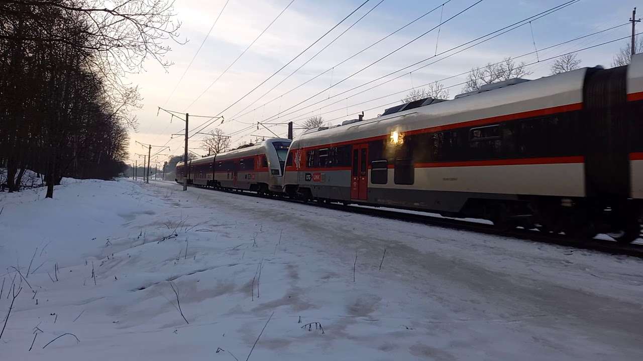 Дизель-поезда литовской железной дороги (LTG Link) 730МЛ (730ML)-006 и 730МЛ (730ML)-004 - YouTube