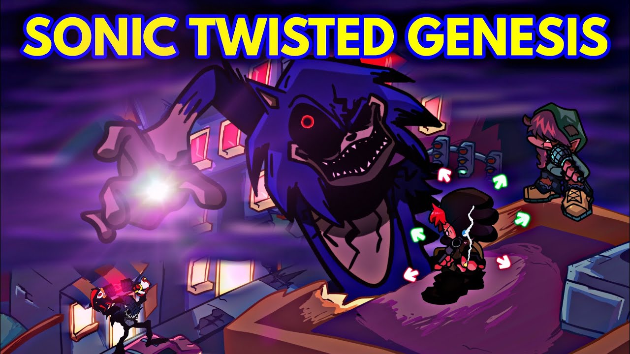 Friday Night Funkin' TWISTED GENESIS : ROUND 1 / Sonic (FNF Mod/Hard ...