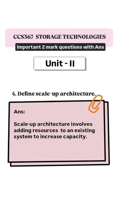 CCS367 Storage Technologies Important 2 mark questions with Answers | Unit - 2 - YouTube