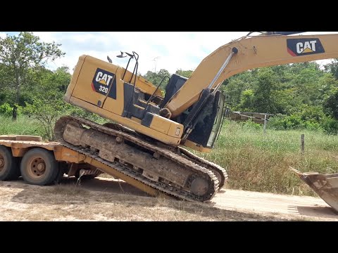 Desembarcando escavadeira hidráulica CAT 320 next gen!