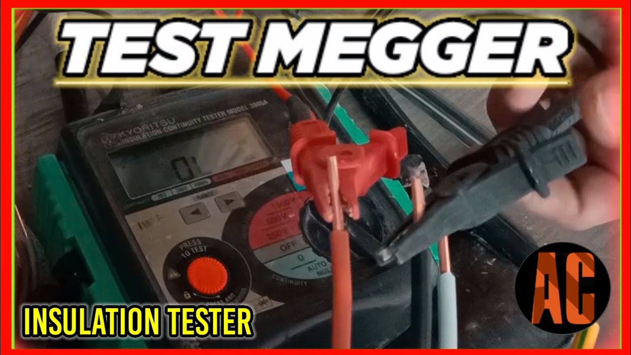 TEST MEGGER UJI KELAYAKAN SAMBUNGAN KABEL INSTALASI LISTRIK - YouTube