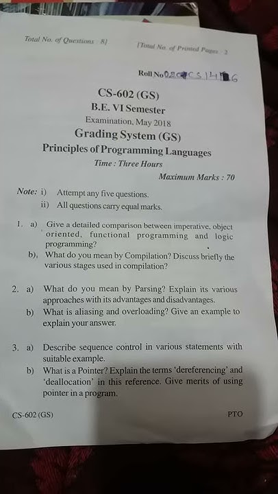 Principles of Programming languages. Ppl - YouTube