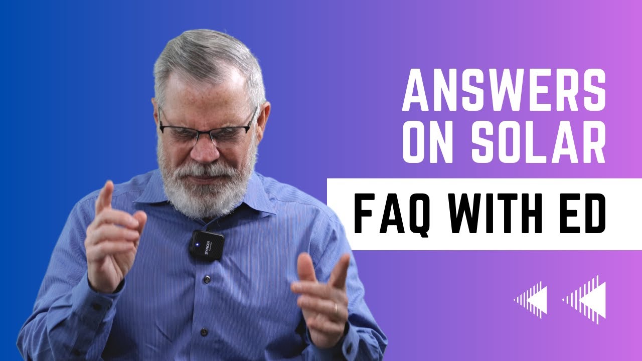 Frequently Asked Questions about our SOLAR PANELS - YouTube