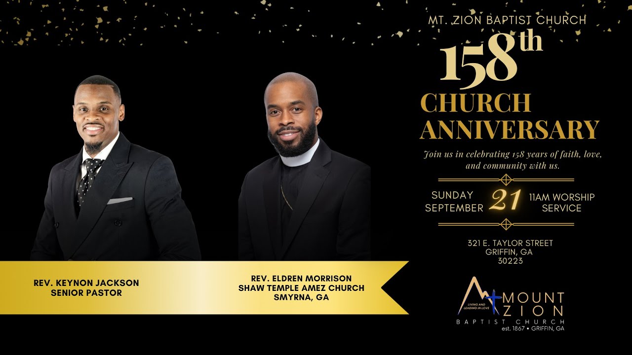 158th Church Anniversary|Guest Pastor Eldren Morrison |Pastor Keynon ...