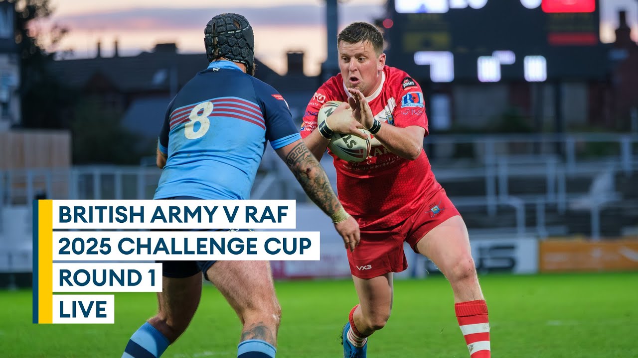 BFBS Sport to show live coverage of Saturday's British Army v RAF Challenge Cup clash - YouTube