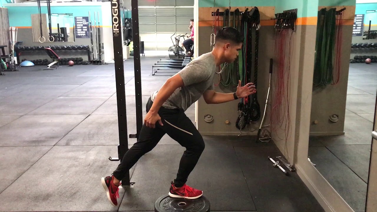 Step up with Eccentric Lowering - YouTube