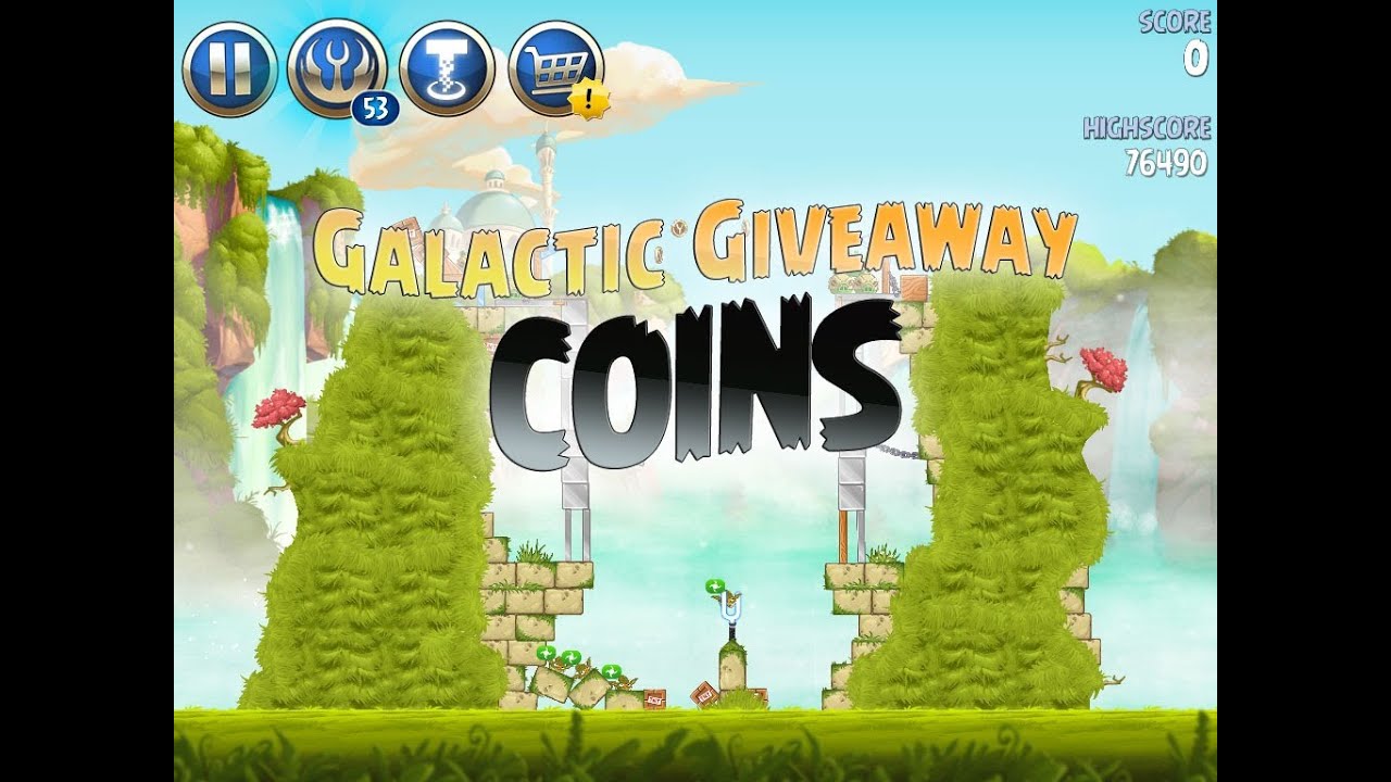 Angry Birds Star Wars 2 Level B1-16 Galactic Giveaway Coin Walkthrough ...
