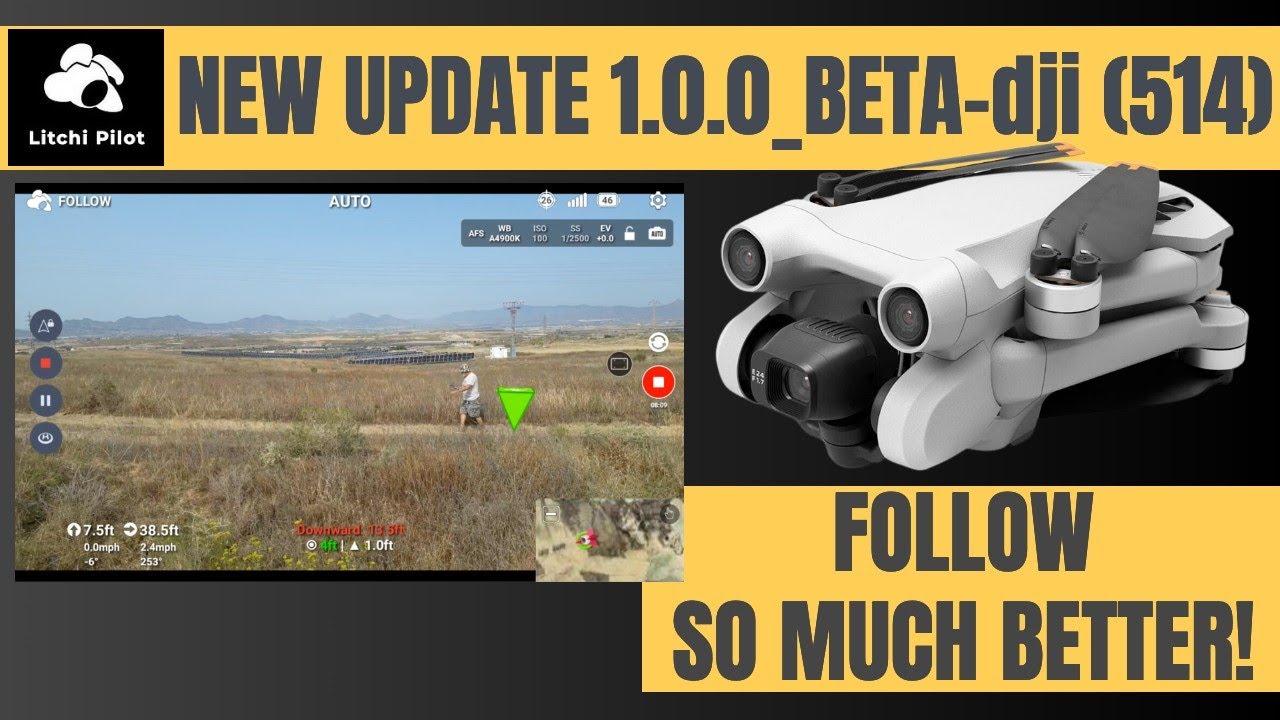 New Software update Litchi Pilot 1.0.0 BETA-dji (514) DJI Mini 3 Pro # ...