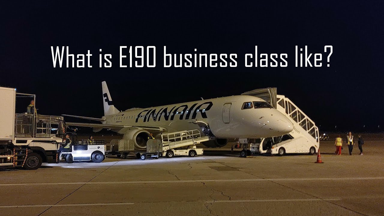 Business class on a smaller jet - Finnair Embraer E190 - YouTube