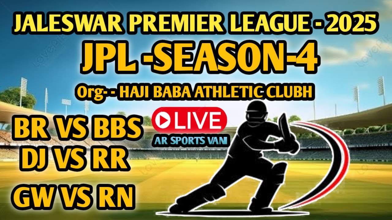 DAY2 🔴 Live JALESWAR PREMIER LEAGUE - 2025 JPL - SEASION - 4 ORG ...