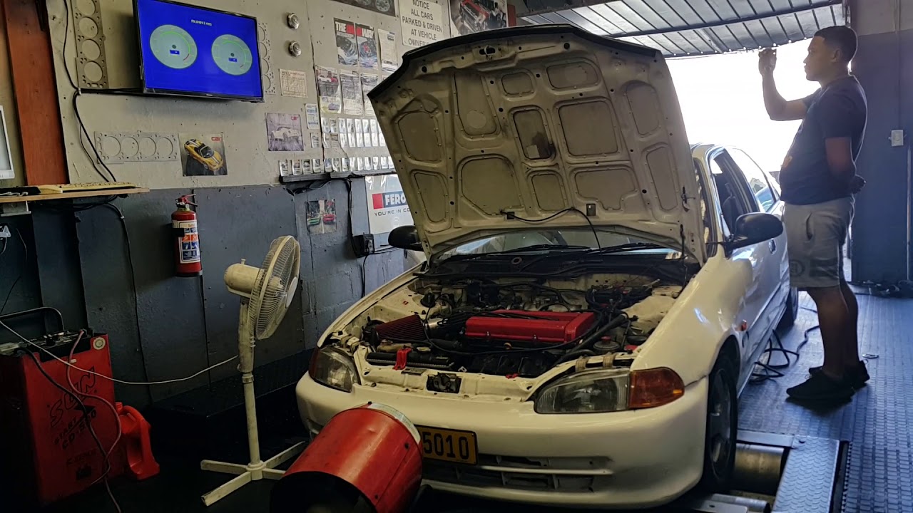 Honda B20b in for a dictator tune from R800 - YouTube