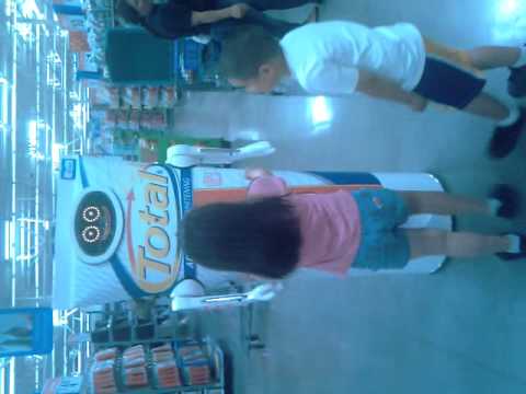 Talking Colgate robot at Walmart! SOO CUTE! - YouTube