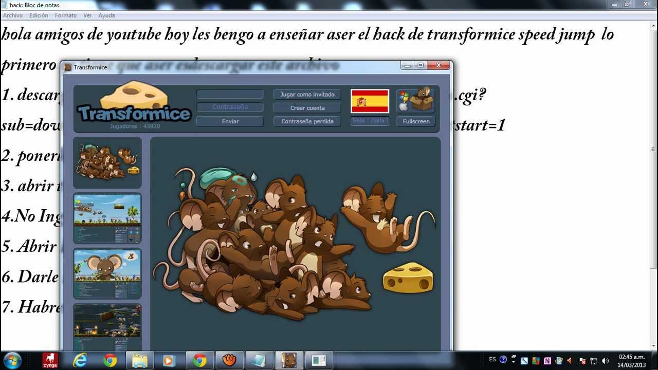 Hack transformice - YouTube