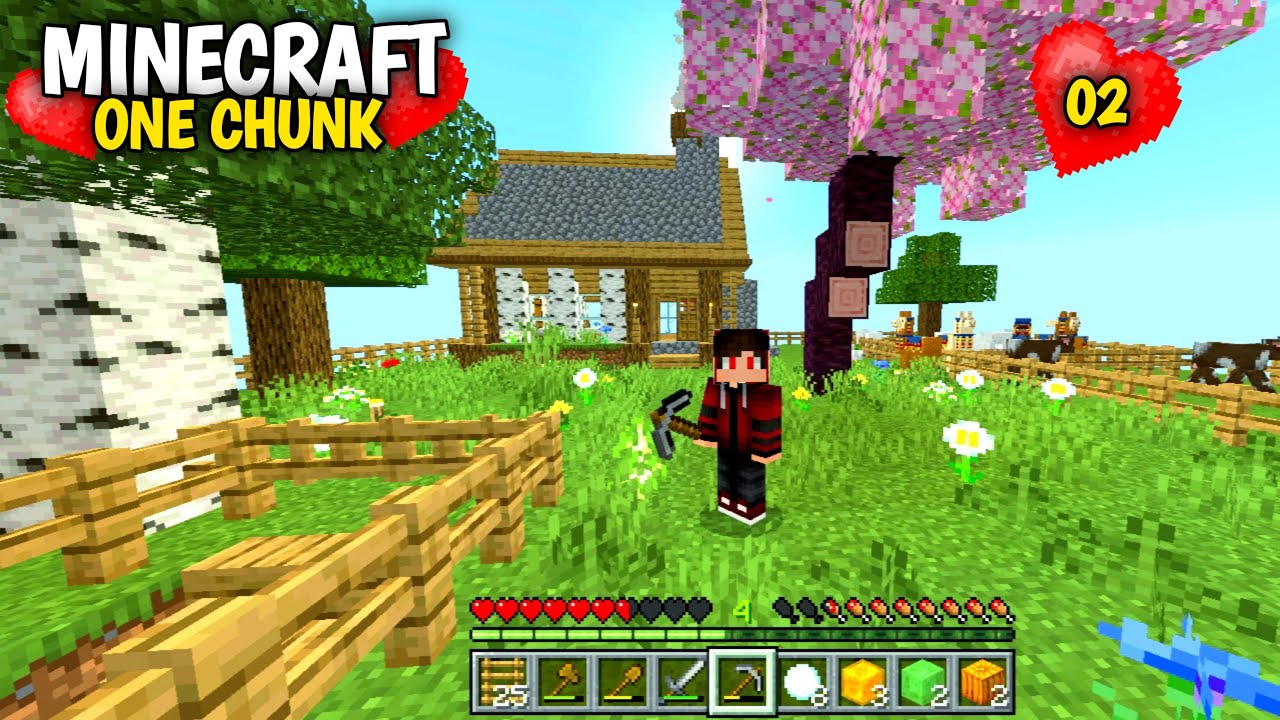 I Made Diamond Armour in Minecraft One Chunk Ep3 - YouTube