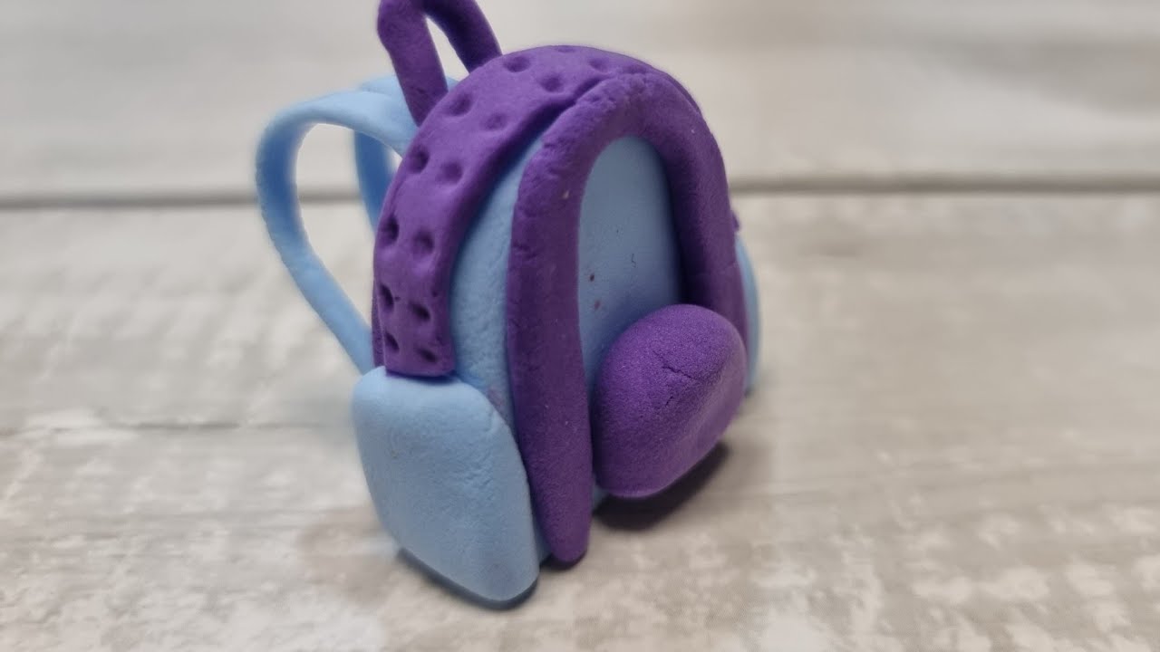 How to make a clay bag pack | Easy clay mini bag | DIY bag pack - YouTube