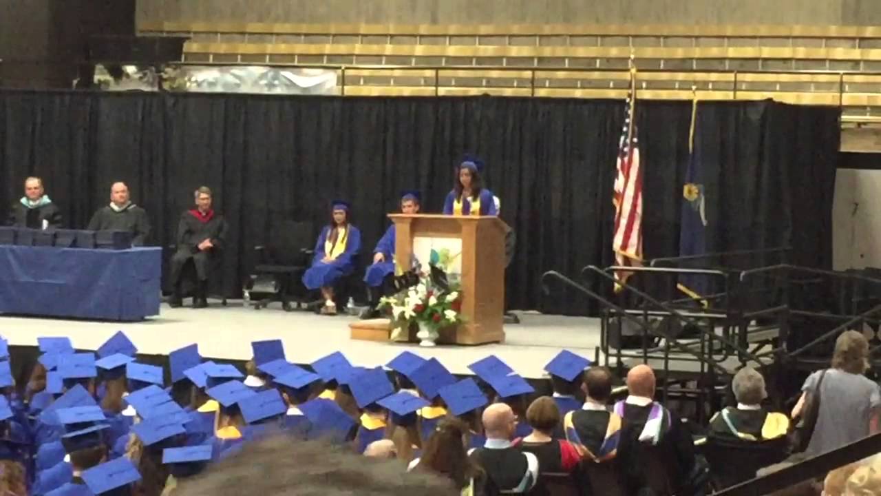 Hope Bentley 2015 Bishop Miege HS graduation Speech - YouTube