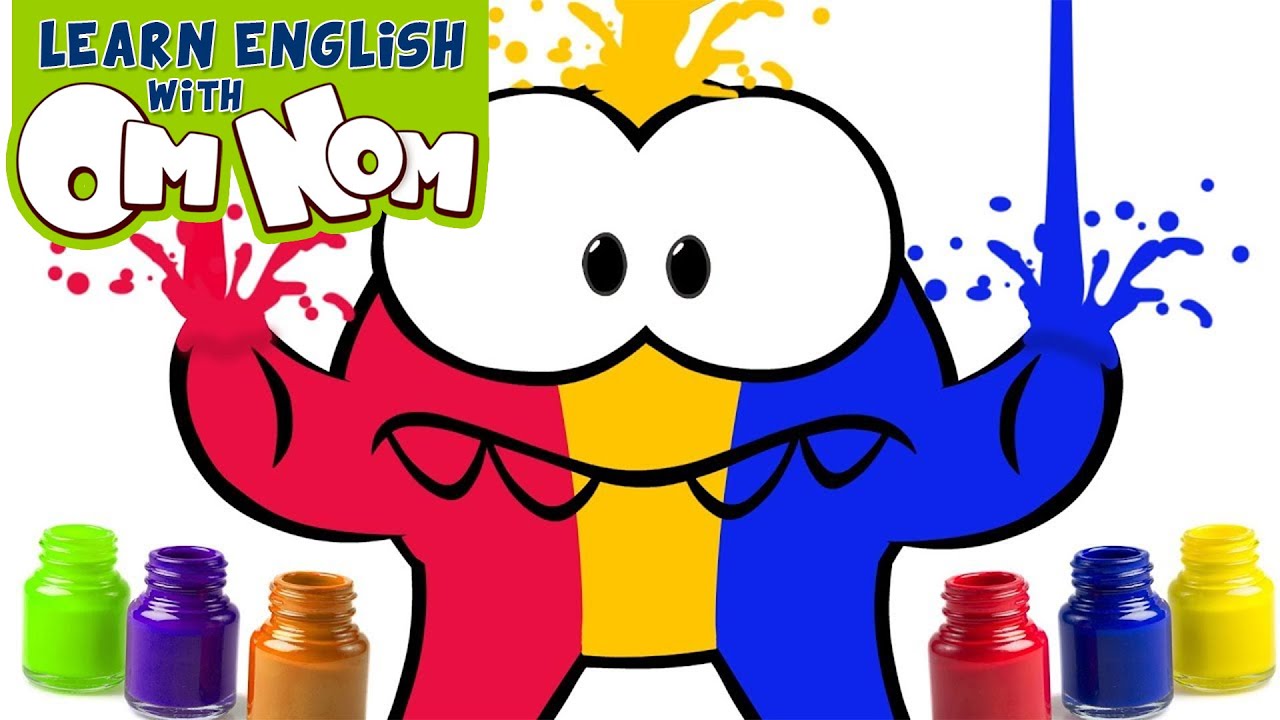 Mixing Colors With Om Nom | Learning Cartoons for Children - YouTube
