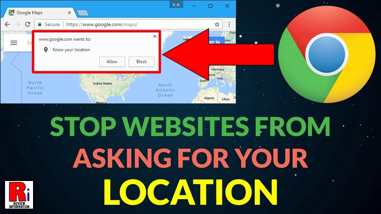 How To Stop Websites From Asking Your Location In Google Chrome - YouTube