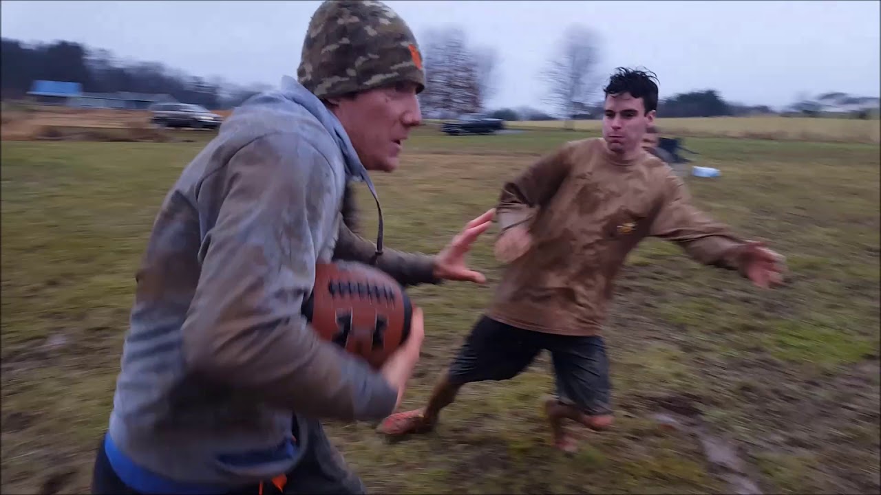 Muddy Backyard Football Game (Dec. 2018) - YouTube