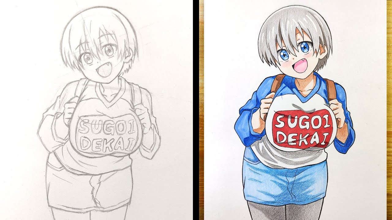 How to Draw Uzaki Chan - [Uzaki-Chan wa Asobitai!] - YouTube