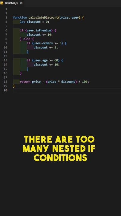 Refactor Code Using Extract Method Pattern Programming Javascript