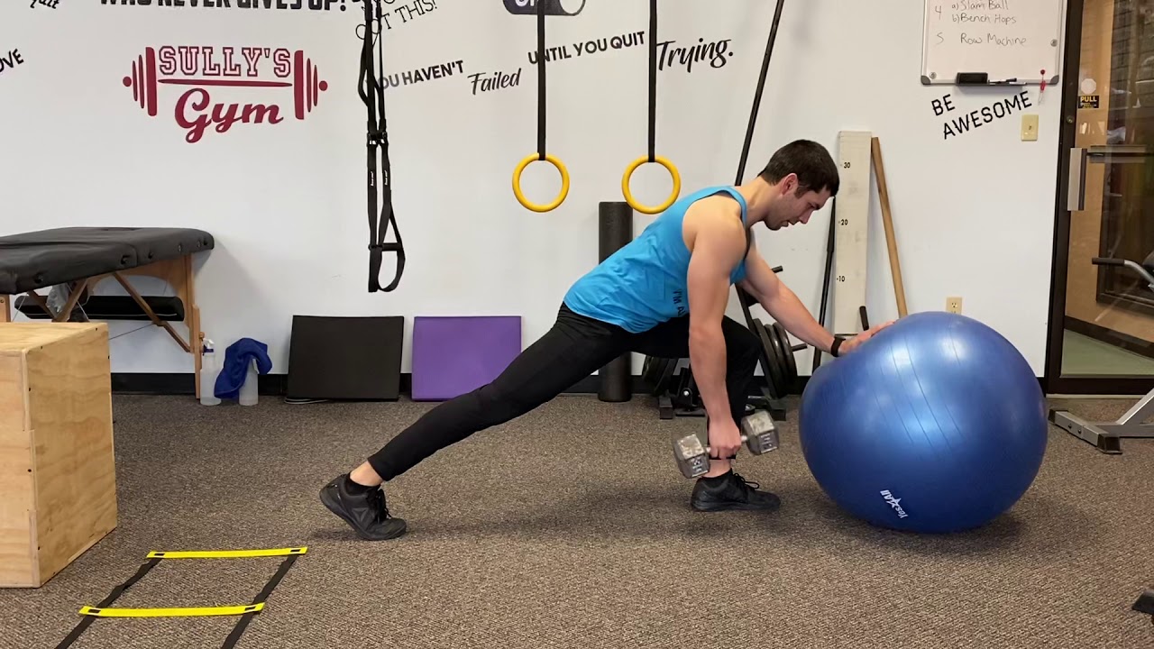Db Split Stance Row with sb support - YouTube