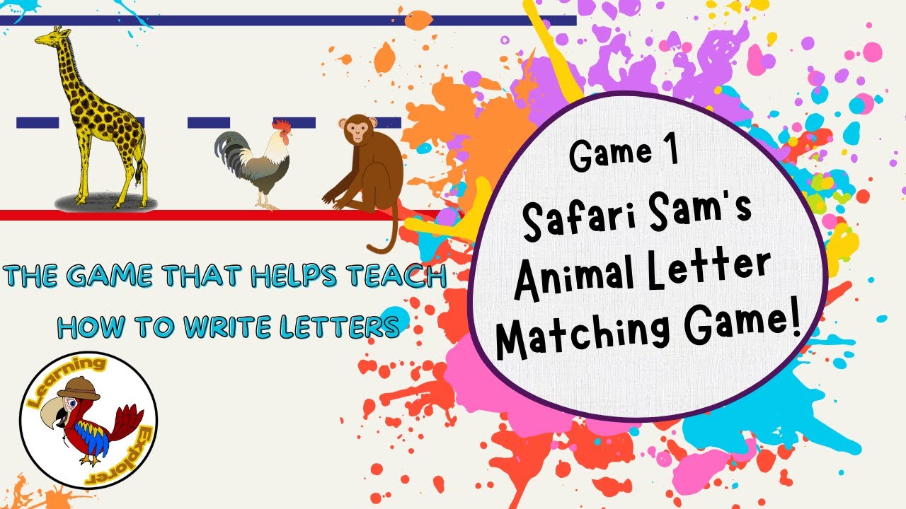 Game 1: Safari Sam's Animal Letter Matching Game! - YouTube