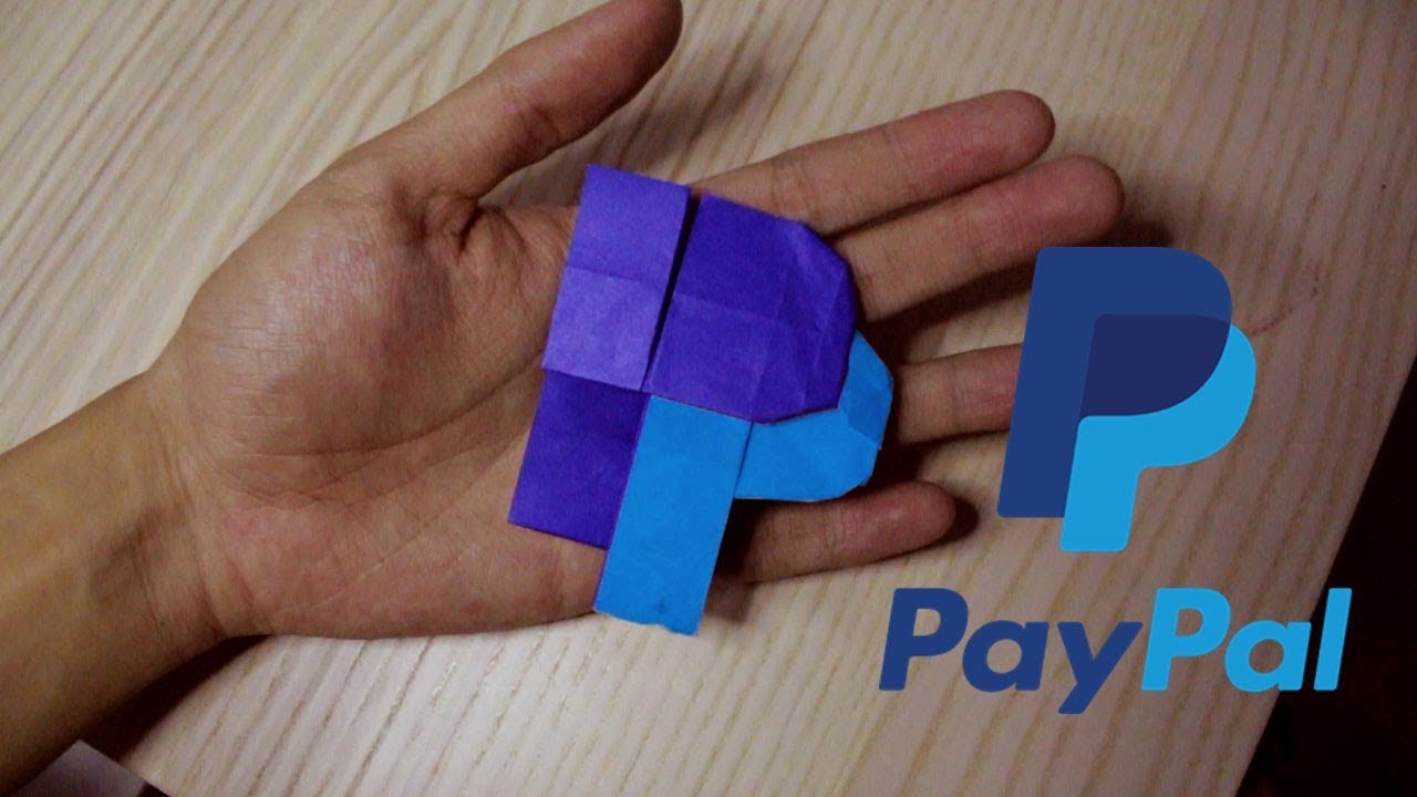 Origami Paypal Logo Tutorial - How to fold origami - YouTube