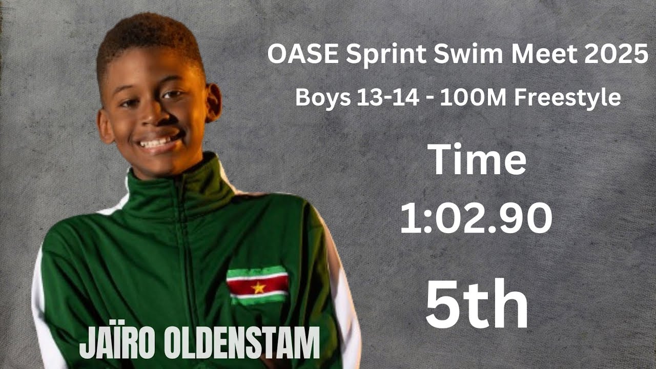 OASE Sprint Swim Meet 2025 , Jaïro - boys 13-14 100M Freestyle - time 1 ...