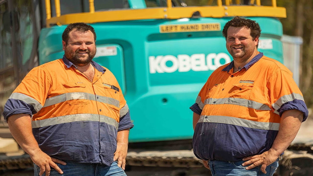 Brothers Daniel and Drew from D & D Lumsden Earthmoving share their ...