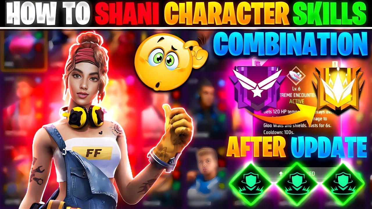 SHANI CHARACTER SKILL COMBINATION 2023 | BR RANK BEST CHARACTER SKILLS ...