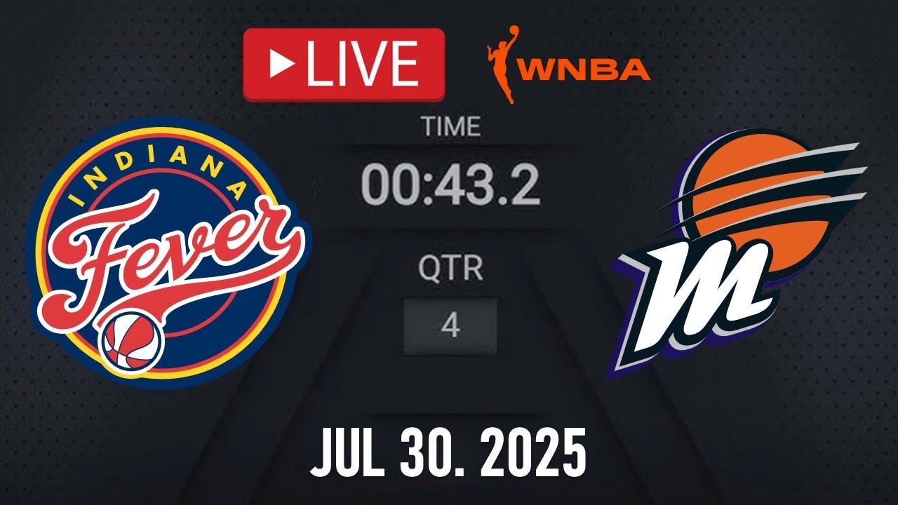 WNBA LIVE! Indiana Fever vs Phoenix Mercury LIVE | July 30, 2025 | WNBA ...