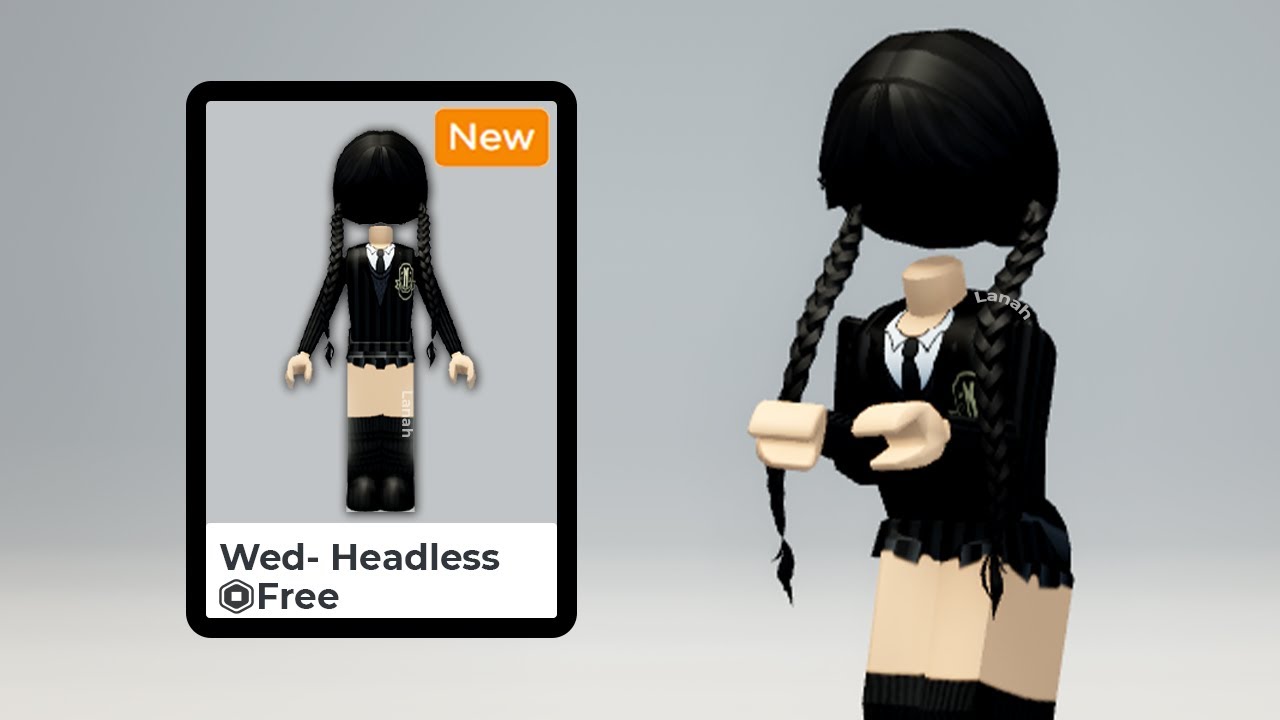 GET NEW FREE WEDNESDAY HEADLESS 🤩🥰😜 - YouTube
