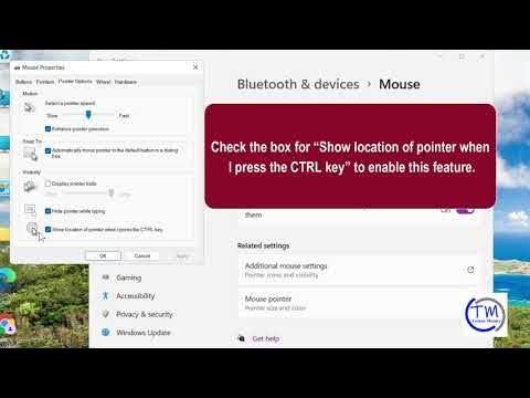 How to Show Mouse Pointer Location on Windows 11 - YouTube