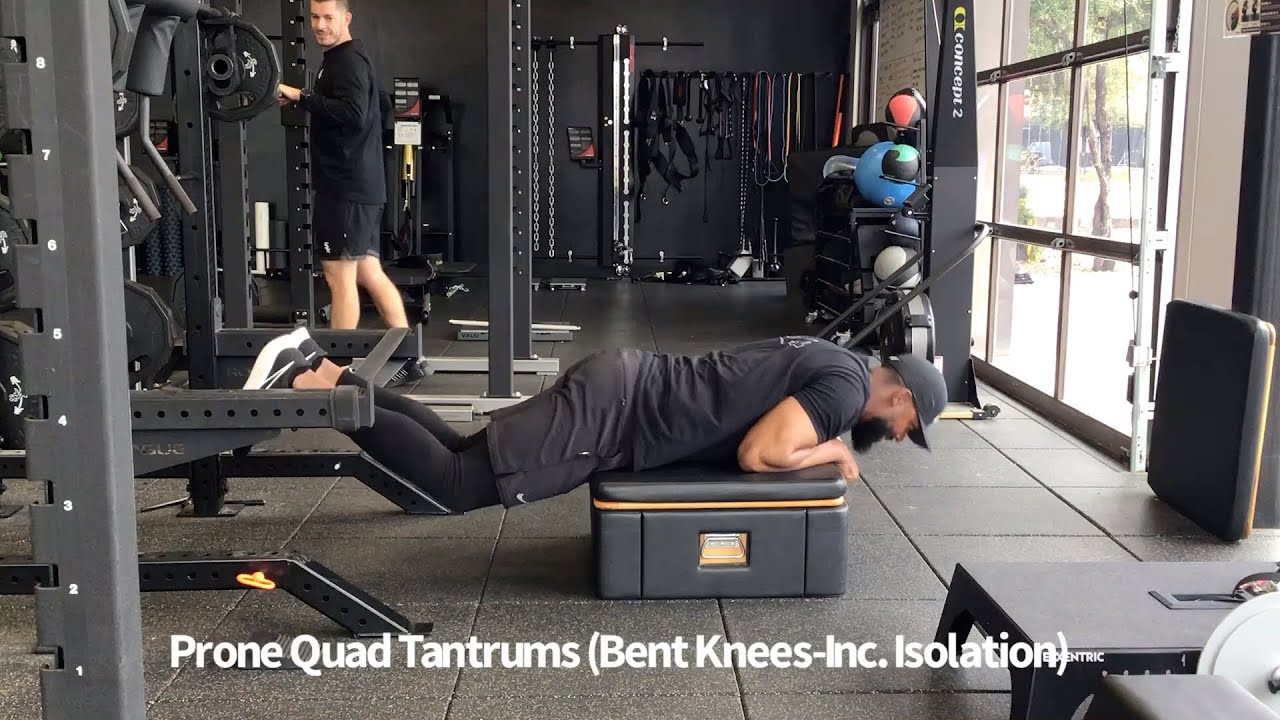 Prone Quad Tantrums (Bent Knees-Inc. Isolation) - YouTube