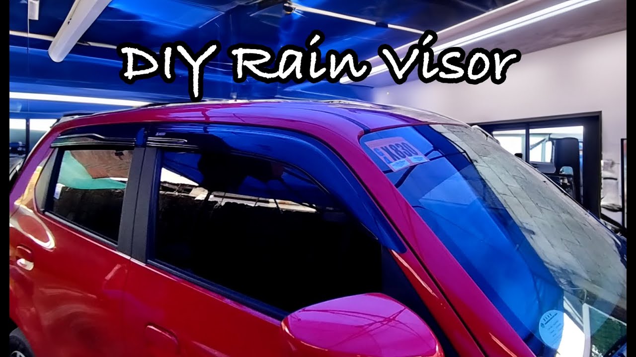 DIY Rain Visor Installation on my Suzuki Spresso ☔🚗 - YouTube