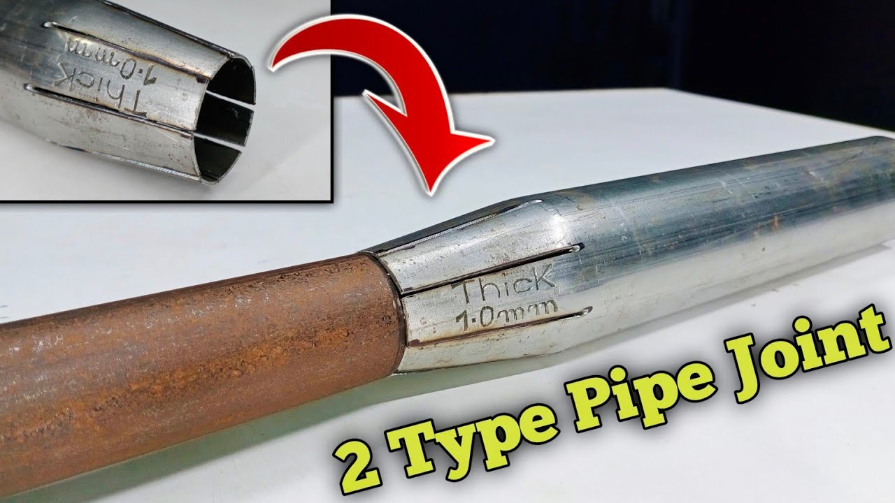 2 type of round pipe joint trick - YouTube